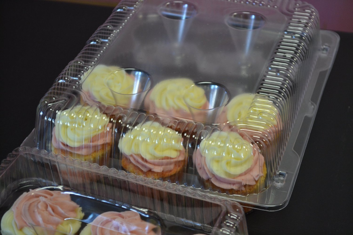 Muffin and Cupcake Packaging, Holds 12 Standard Size Cupcakes or Muffins- Count of 24 units