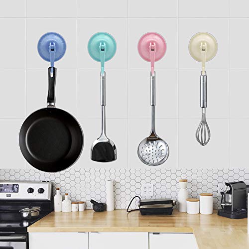 Suction Cup Hooks, Removable Power Lock Vacuum Shower Suction Hooks for Bathroom Towel Kitchen Livingroom Wall Hanger(80 Pack)