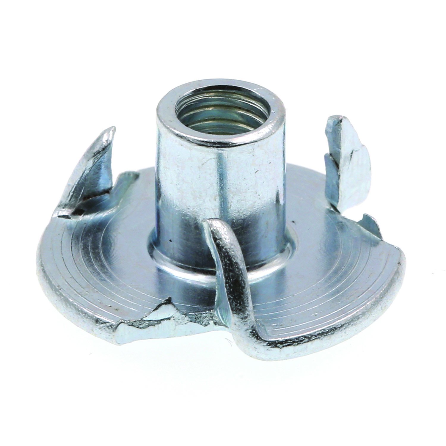 Prime-Line 9077897 T-Nuts, 3-Prong, #10-32 X 5/16 In., Zinc Plated Steel (20 Pack)