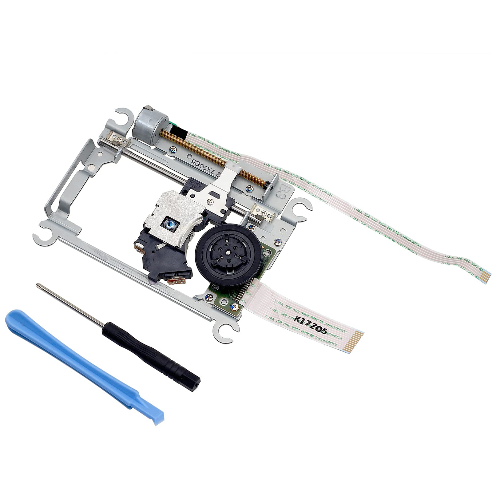 JOLANCO TDP182W Laser Deck Optical Drive Assembly for PS2 Slim SCPH-79000 7900X 7900# Series Sony Playstation 2 Slim Game Console Replacement,with Opening Tool