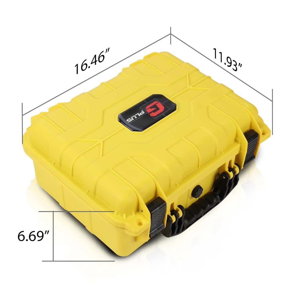 G-PLUS Graded Card Storage Box Compatible with BGS PSA SGC FGS Weatherproof Graded Sports Trading Cards(Large, Orange & Yellow)