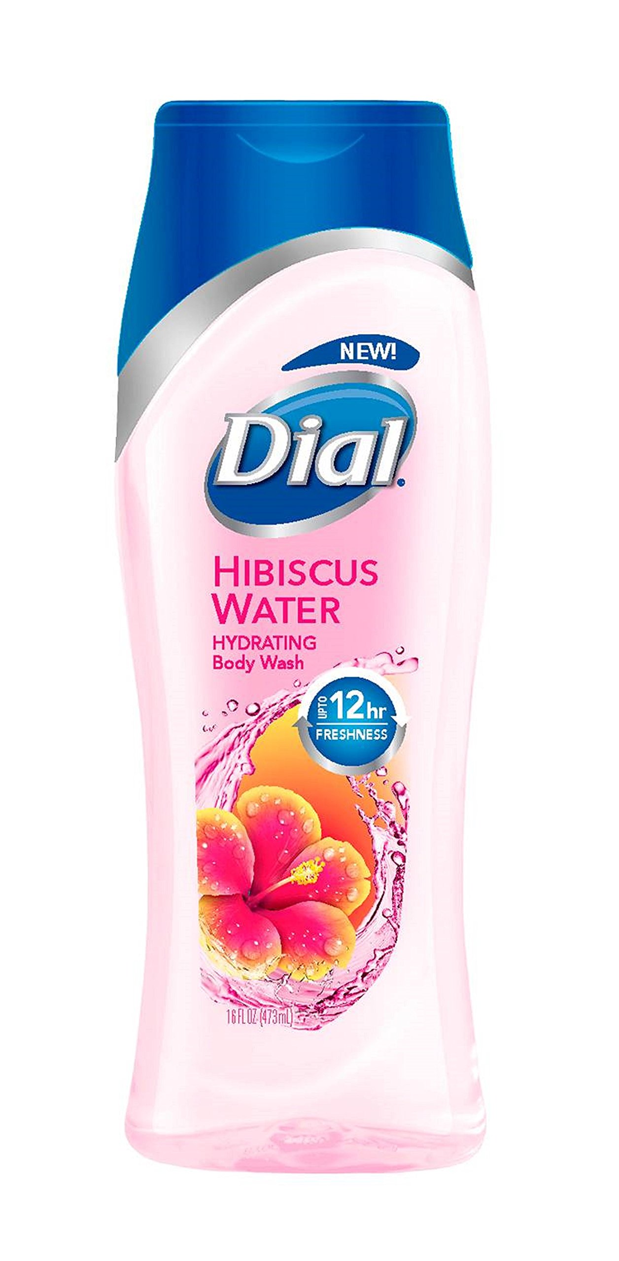 Dial Hydrating Body Wash - Hibiscus Water - Net Wt. 16 FL OZ (473 mL) Per Bottle - Pack of 2 Bottles