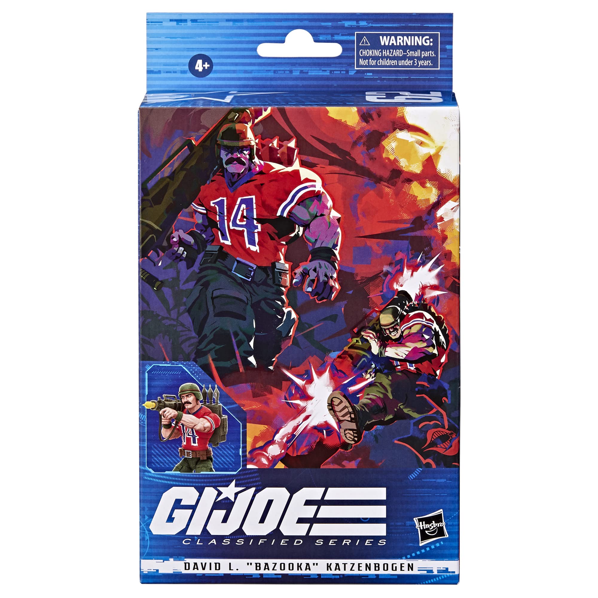 G.I. Joe Classified Series David L.Bazooka Katzenbogen Action Figure 62 Collectible Premium Toy with Accessories 6-Inch-Scale Custom Package Art