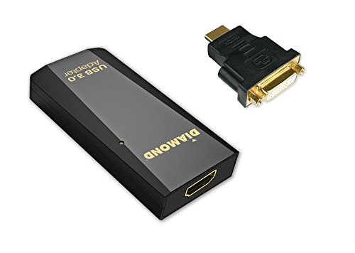 Diamond Multimedia BVU3500H USB/USB-C/TB3 to DVI/HDMI Video Graphics Adapter, Windows 11, 10, 8.1, 8, 7, XP, MAC OS and Android 5.0+