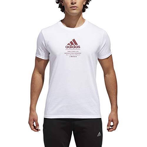 adidas Men's Athletics Badge of Sport International Tee, Black, Large