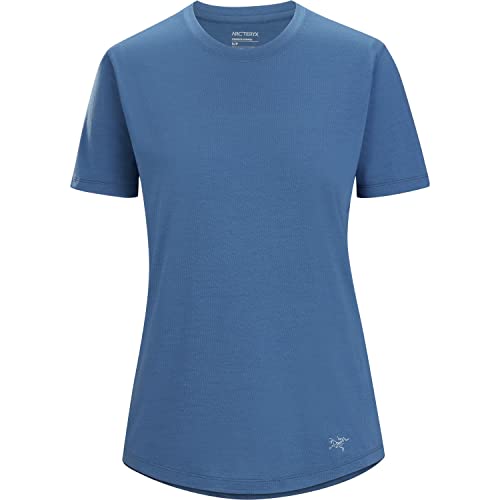 Arc'teryx Lana Crew Neck Shirt SS Women's | Versatile Top in a Performance Merino Blend | Moonlit, Large