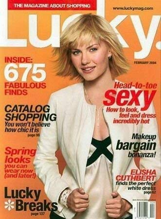 Lucky Magazine February 2004 - Elisha Cuthbert Cover