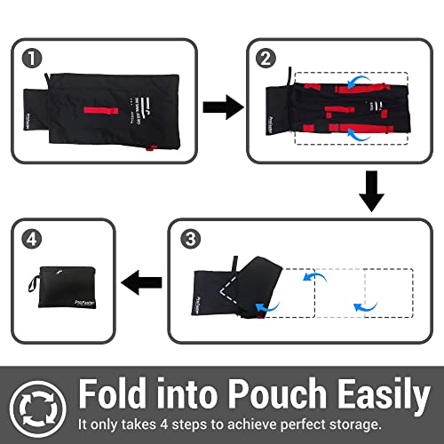 ProFaster Car Seat Travel Bag Backpack for Air Travel - Karfast Universal Infant Carseat Gate Check Bag Cover for Airplane, Foldable with Pouch, Black