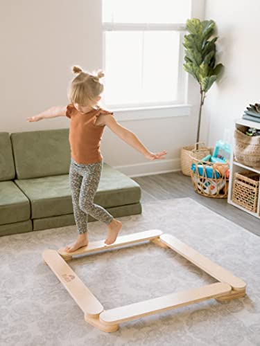 Piccalio® Acrobat | Wooden Montessori Gymnastics Balance Beam | Balance Board | Balancing Toy | Ages 18mo to 8yr