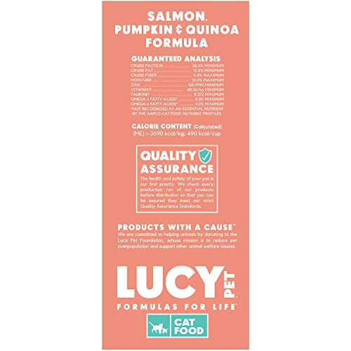 Lucy Pet Cat Salmon, Pumpkin, & Quinoa 10lb