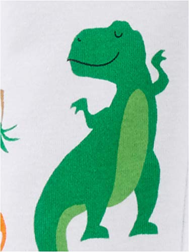 Simple Joys by Carter's Baby Boys' Snug-Fit Footed Cotton Pajamas, Pack of 3, Dinosaur/Animal, 12 Months