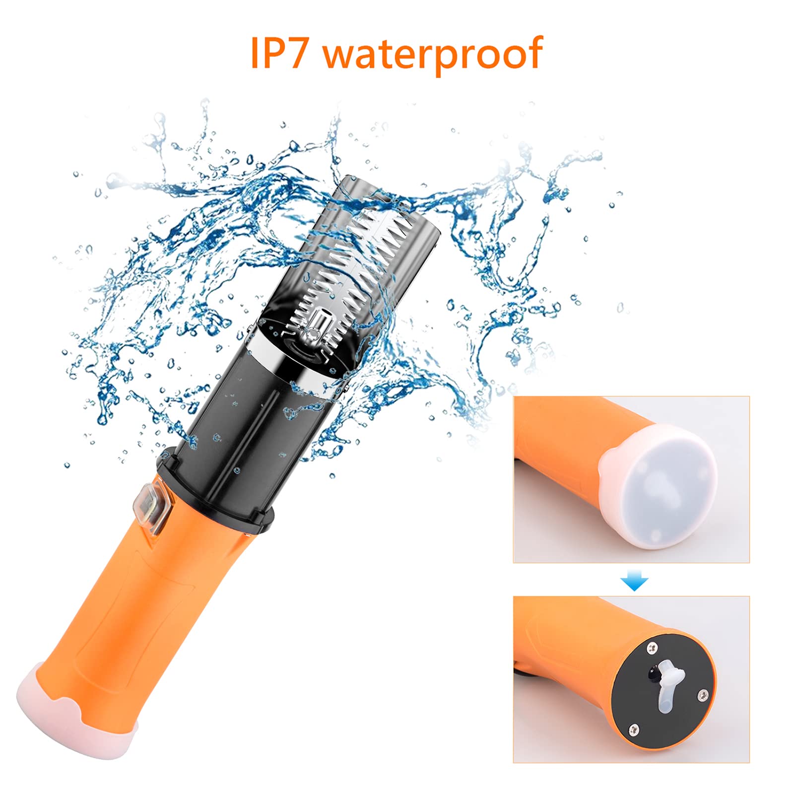 Amzchen Electric Fish Scaler Remover Cordless, Scaler, Scraper, Battery Operated Cleaner Waterproof Design Seafood Tools for Market and Home Kitchen