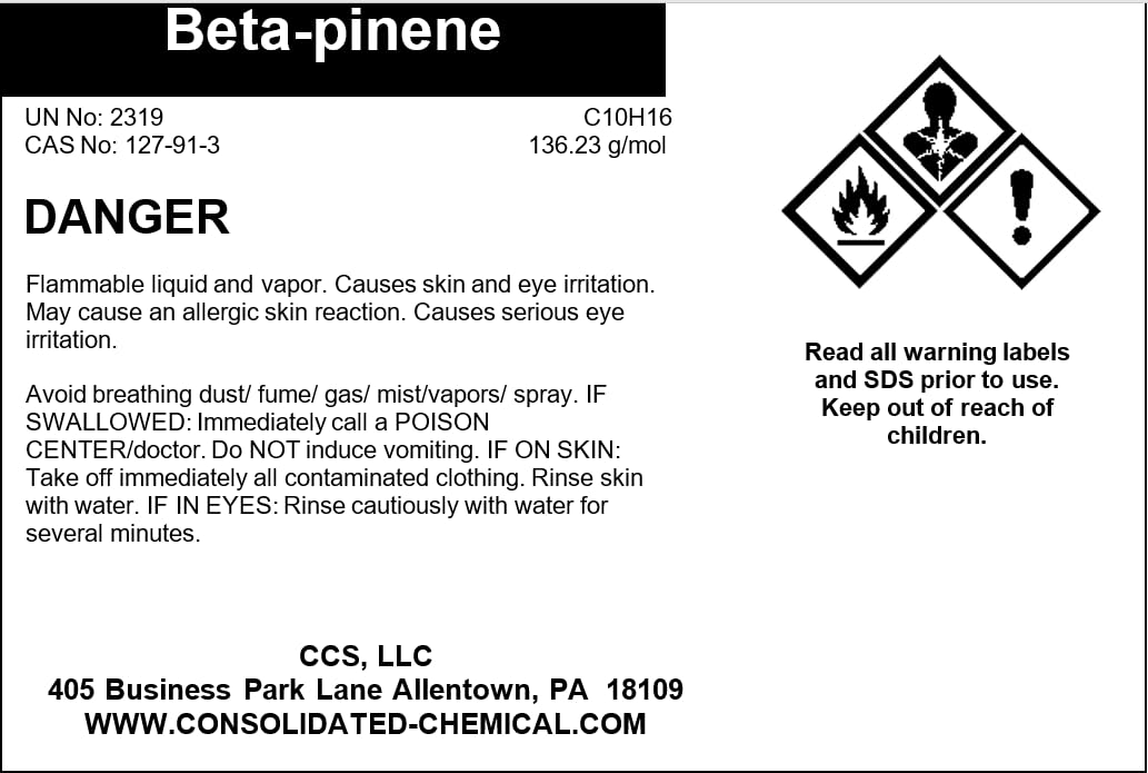 Beta-Pinene 98% Pure - Premium-Quality Industrial and Laboratory Grade (30mL (1 Fl Oz))