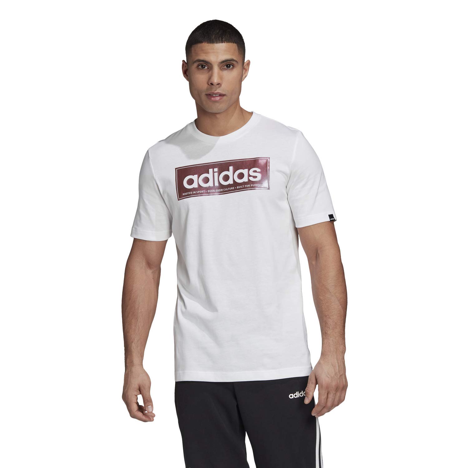 adidas mens Color Shift Logo Tee White X-Large