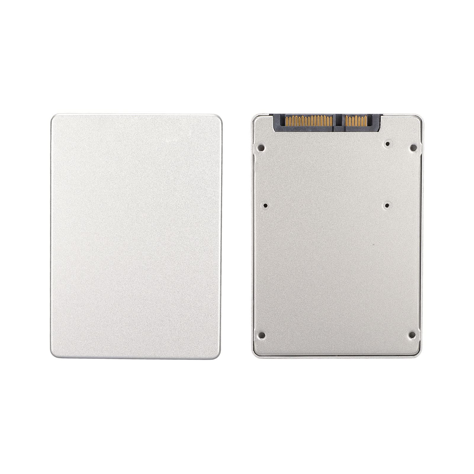 Aluminum Alloy NGFF M.2 to SATA3.0 6Gbps SSD Hard Drive Adapter for Computer Hard Drive (Silver)