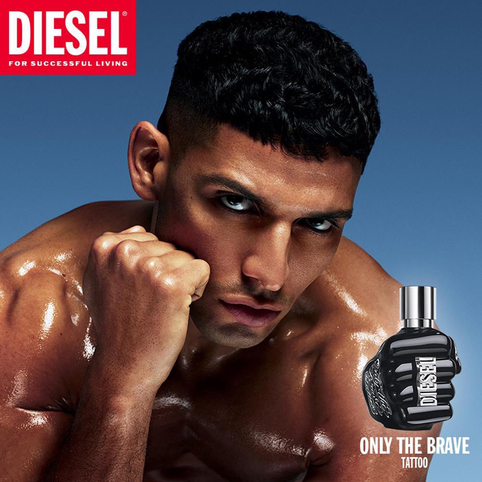 Diesel Only The Brave Tattoo, Eau de Toilette for Men, Woody Scent With Notes of Citrus, Sage, Pepper & Tobacco, 4.2 Fl. Oz.