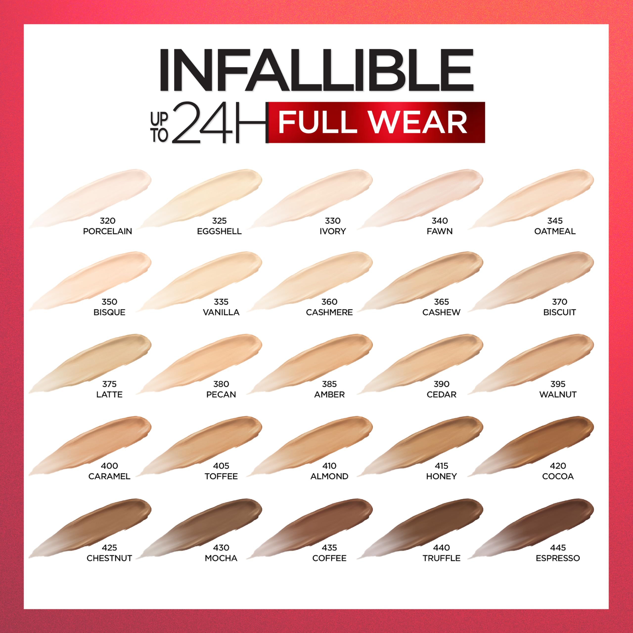 L’Oréal Paris Makeup Infallible Full Wear Waterproof Matte Concealer, Full Coverage, Cashmere, 0.33 fl. oz.