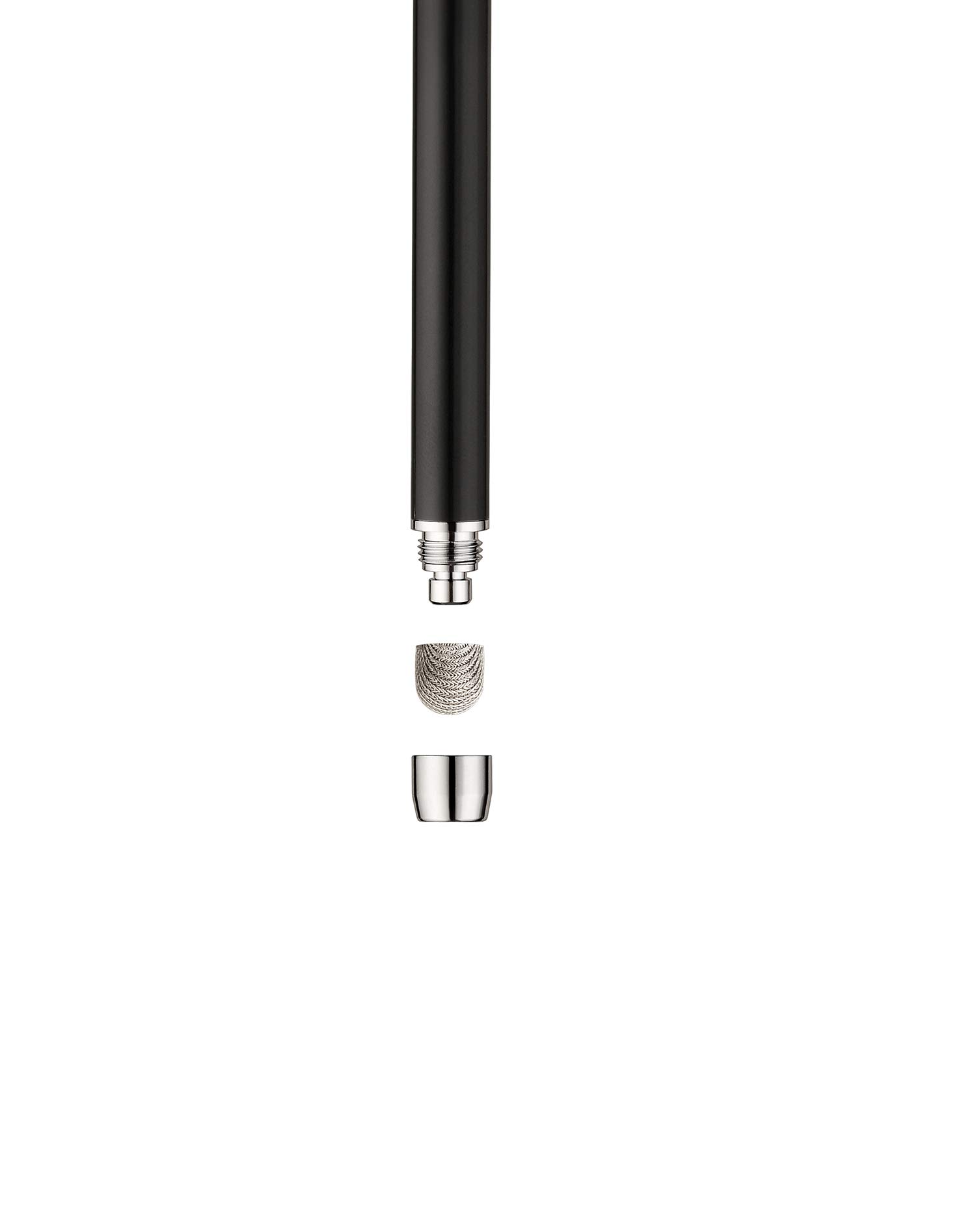 Stylus, 3 Pcs Mesh Fiber Tip Stylus Pens for Touch Screen Devices + 6 Extra Replacement Tips (Black/Silver/Dark Blue)
