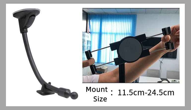 MagicHold 360 Degree Rotating Double Hold Car Mount Holder Compatible with Ipad Mini, IPAD Air, Ipad Pro 9.7 10.5 Inch, iPhone ,Tablets or Smartphone 3 to 11 Inch