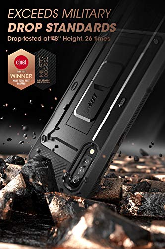 SUPCASE Unicorn Beetle Pro Series Phone Case for Samsung Galaxy A50/A30s, Built-in Screen Protector Full-Body Rugged Holster Case for Galaxy A50 2019 Release (Black)