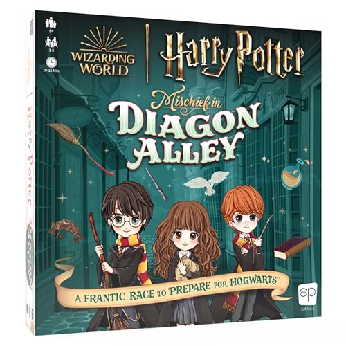 Harry Potter Mischief in Diagon Alley | Quick-Rolling Family Dice Game | Artwork Inspired by Harry Potter | Perfect Kids & Family Board Game | Officially-Licensed Harry Potter Game & Merchandise