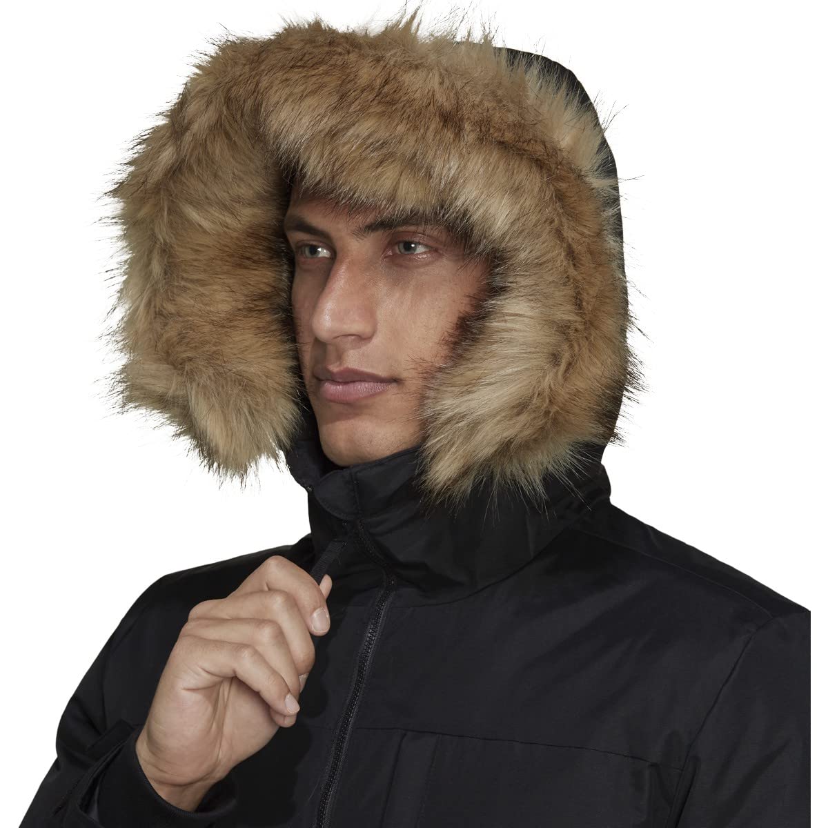 adidas mens Utilitas Hooded Parka Black Large