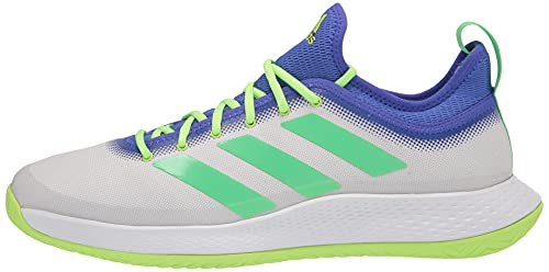 adidas Men's Defiant Generation Racquetball Shoe, White/Screaming Green/Signal Green, 13