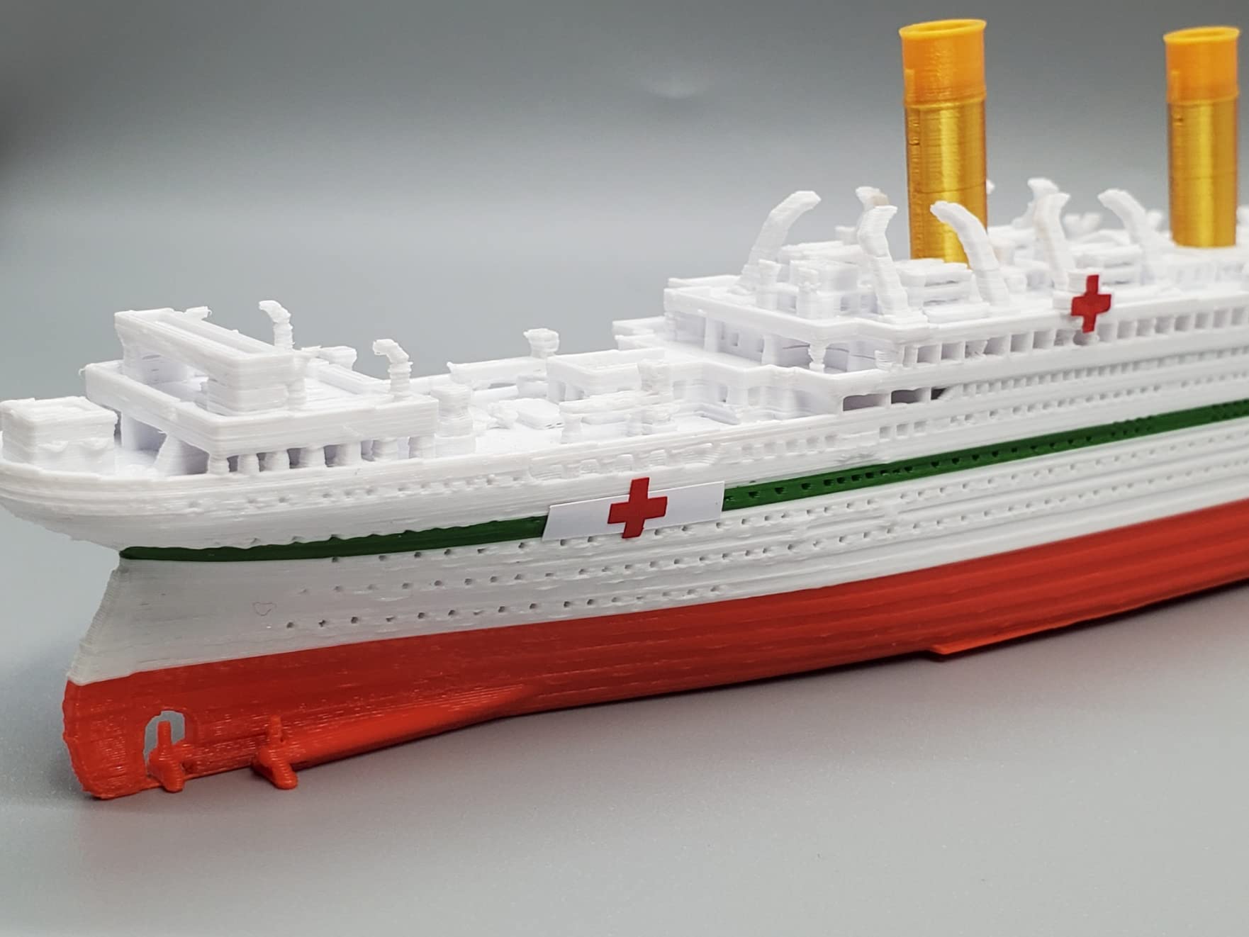 THEROLLER3D HMHS BRITANNIC Model Ship with 3 pc SeaMines,1 Ft Long Assembled Titanic Toys For Kids, Historically Accurate Titanic Toy, Titanic Ship, Titanic Cake Topper, Titanic Figurine, Titanic Boat