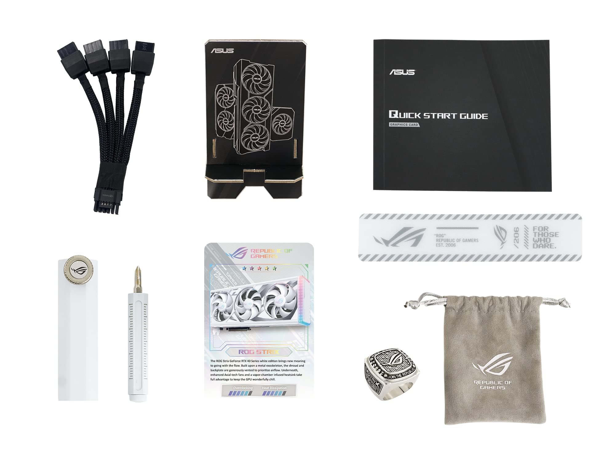 ASUS ROG Strix GeForce RTX™ 4090 White OC Edition Gaming Graphics Card (PCIe 4.0, 24GB GDDR6X, HDMI 2.1a, DisplayPort 1.4a)