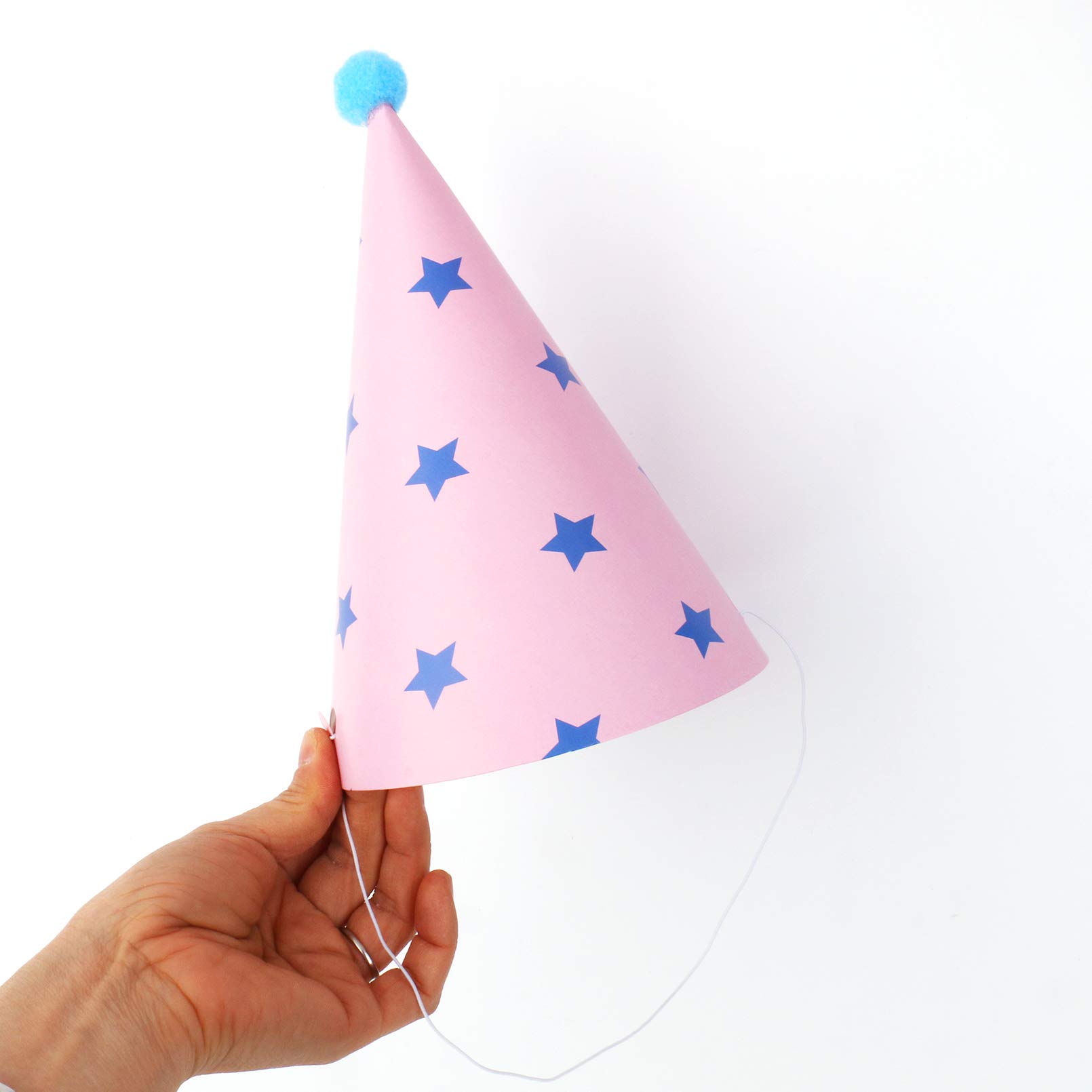 Beurio Birthday Party Cone Hats, 12 PCS
