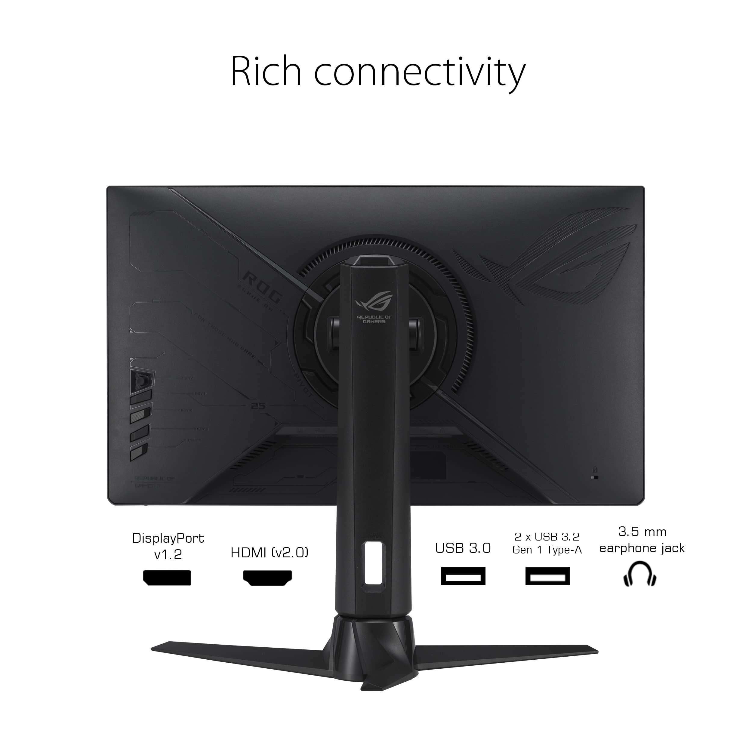 ASUS ROG Strix 24.5” 1080P HDR Gaming-Monitor (XG259CM) - Full HD, Fast IPS, 240Hz, 1ms (Renewed)