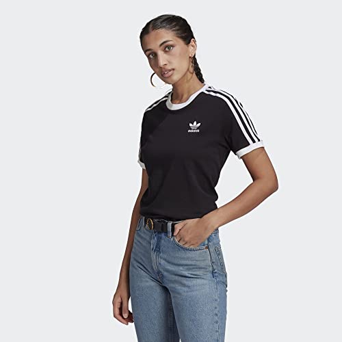 adidas Originals,womens,3-Stripes Tee,Black,Medium
