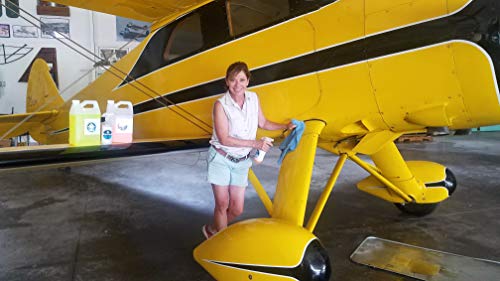 Plane Perfect EcoClean Waterless Cleaner, Wash and Wax for Airplanes, Automotive, Bikes and More (16 oz. Spray Bottle)