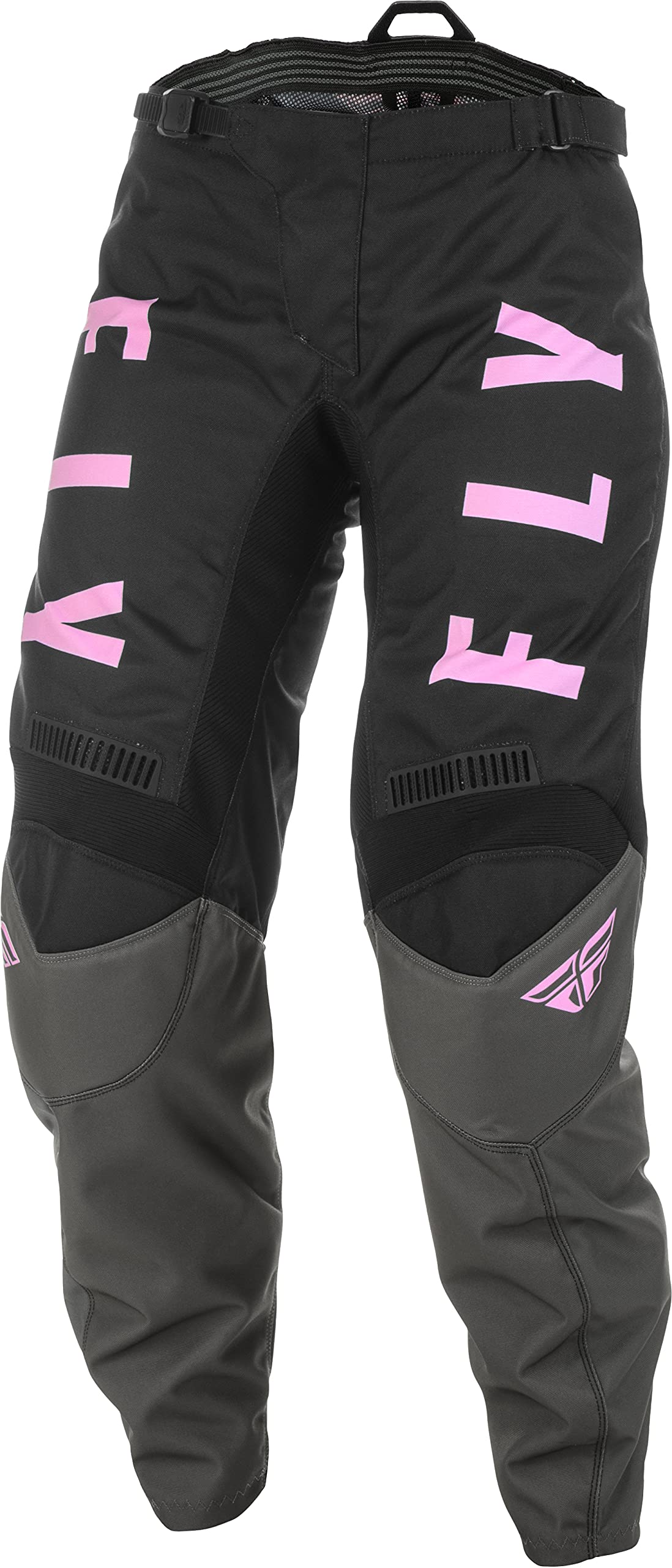 Fly Racing 2022 Youth Girl's F-16 Pants (Grey/Black/Pink, 26)