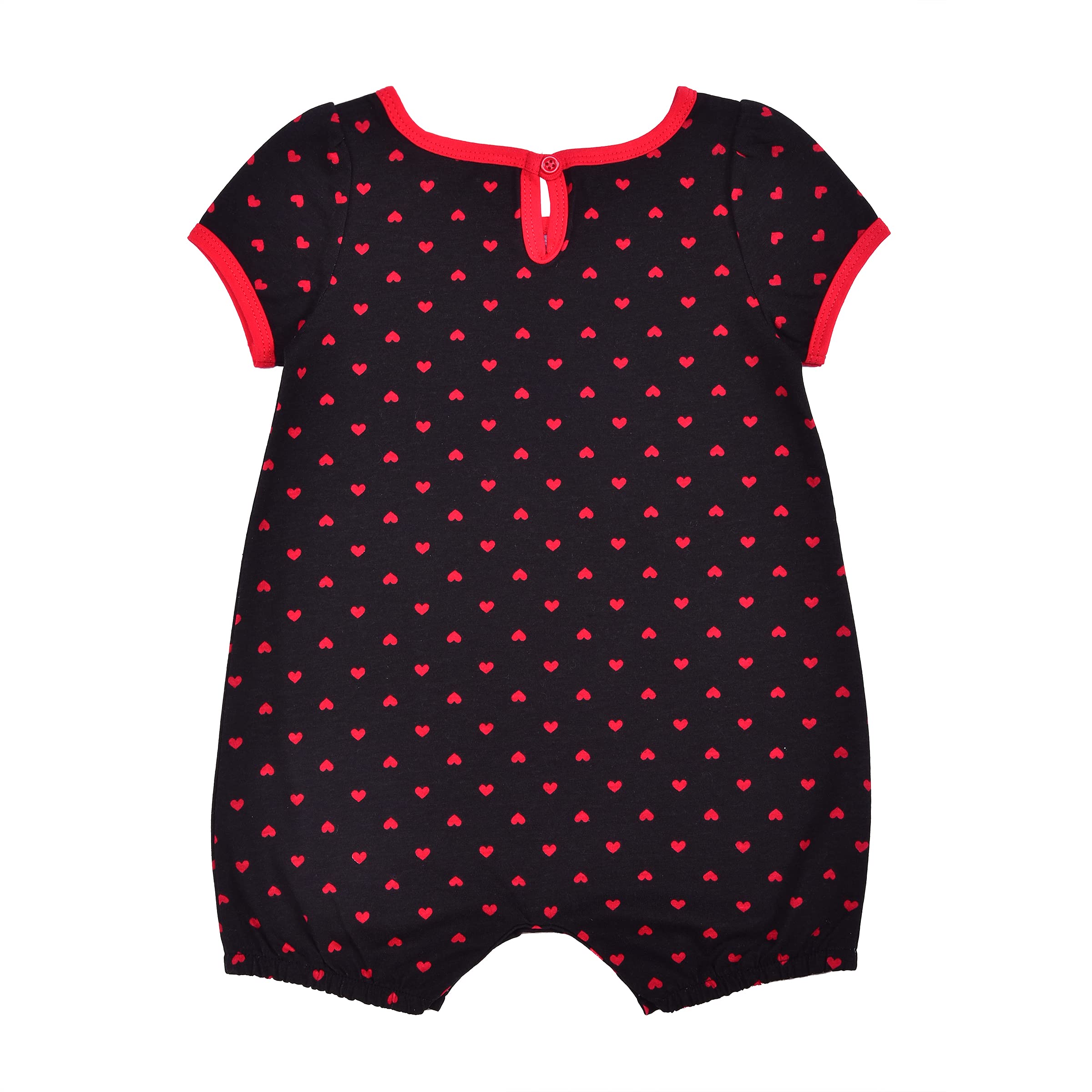 Disney Baby Minnie 3 Pack Rompers,Red/Black/White, 12 Months