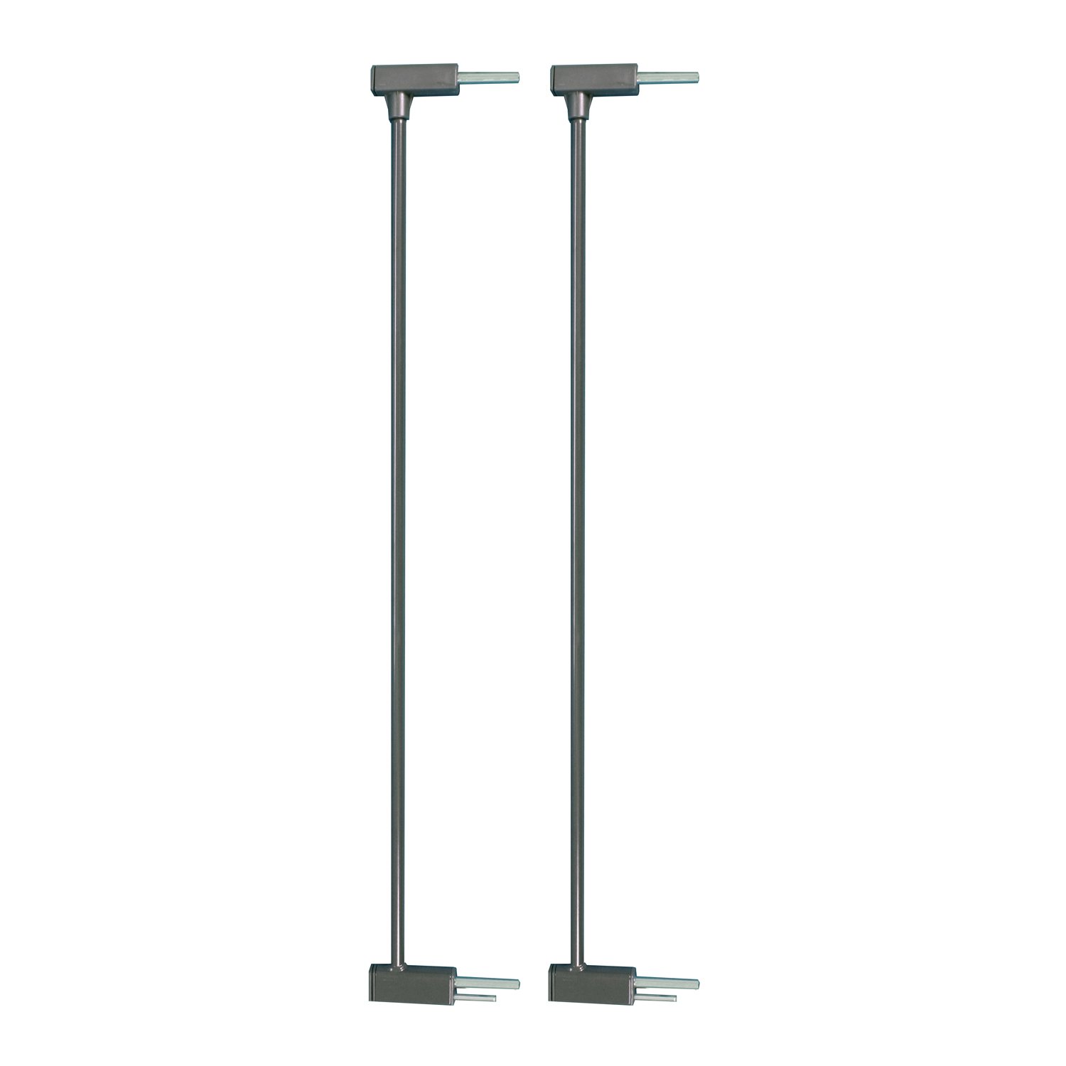 Qdos Auto-Close SafeGate Baby Gate Extensions - Meets Tougher European Standards - Professional Grade Safety - Each Extension Extends The Qdos SafeGate Pressure Gates by 2.75" | Set of 2 | Slate