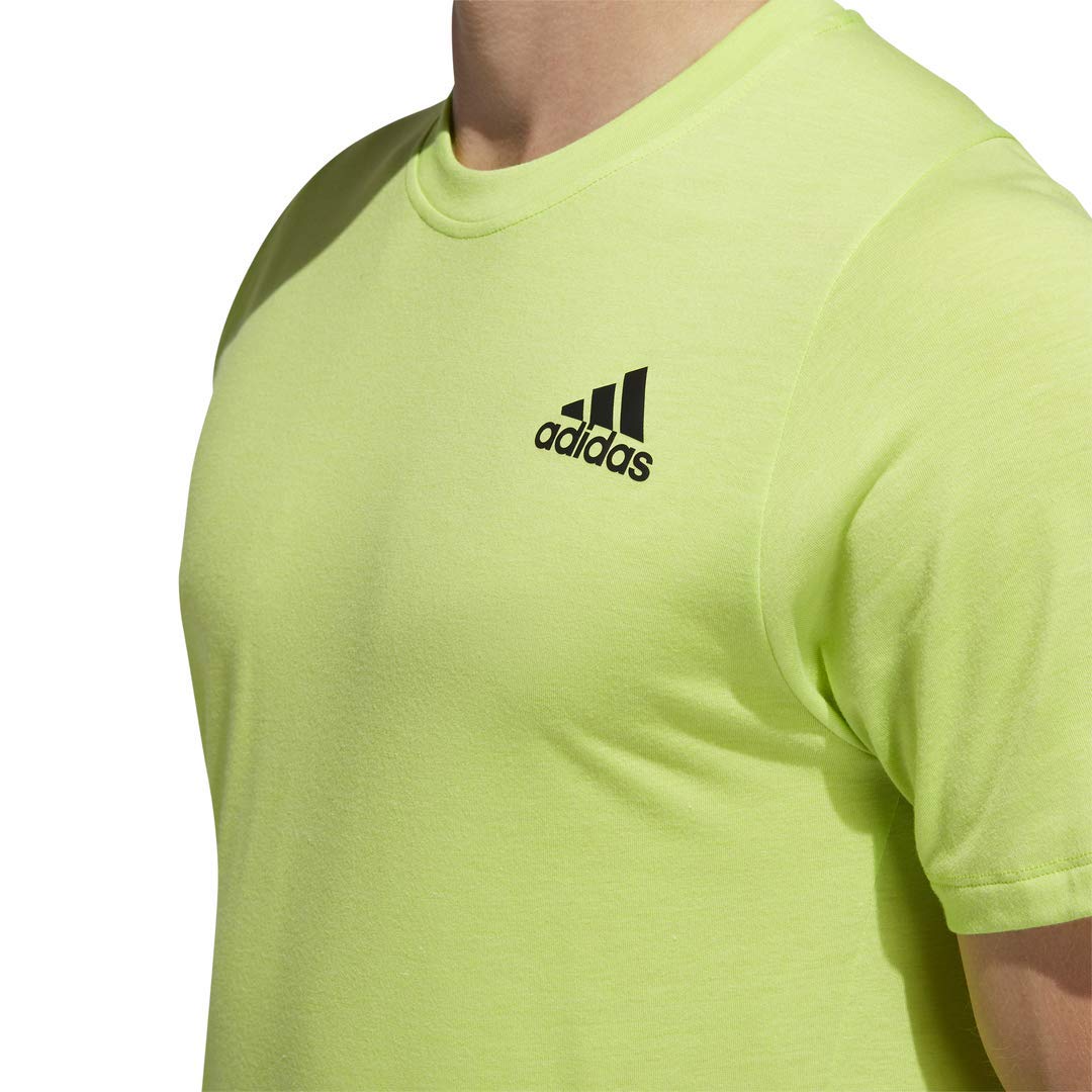 adidas Men's Freelift_Sport Prime Heather Tee Semi Solar Slime X-Large