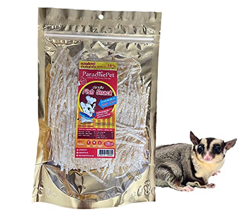 Polar Bear's Pet Shop 1 Pcs Family Pack Fish Flavor Sugar Glider Hamster Squirrel Chinchillas Small Animals Sandwich Snacks and Food (120g)
