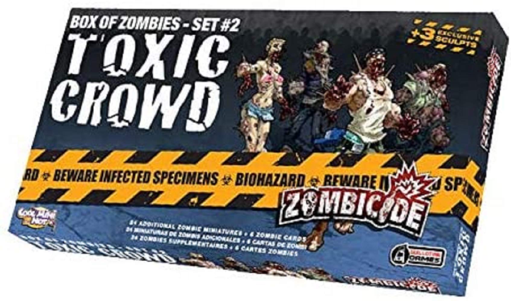 CMON Zombicide: Box of Zombies â Set #2: Toxic Crowd - Expand Your Zombie Apocalypse! Cooperative Strategy Game with Tabletop Miniatures, Ages 14+, 1-6 Players, 1 Hour Playtime, Made