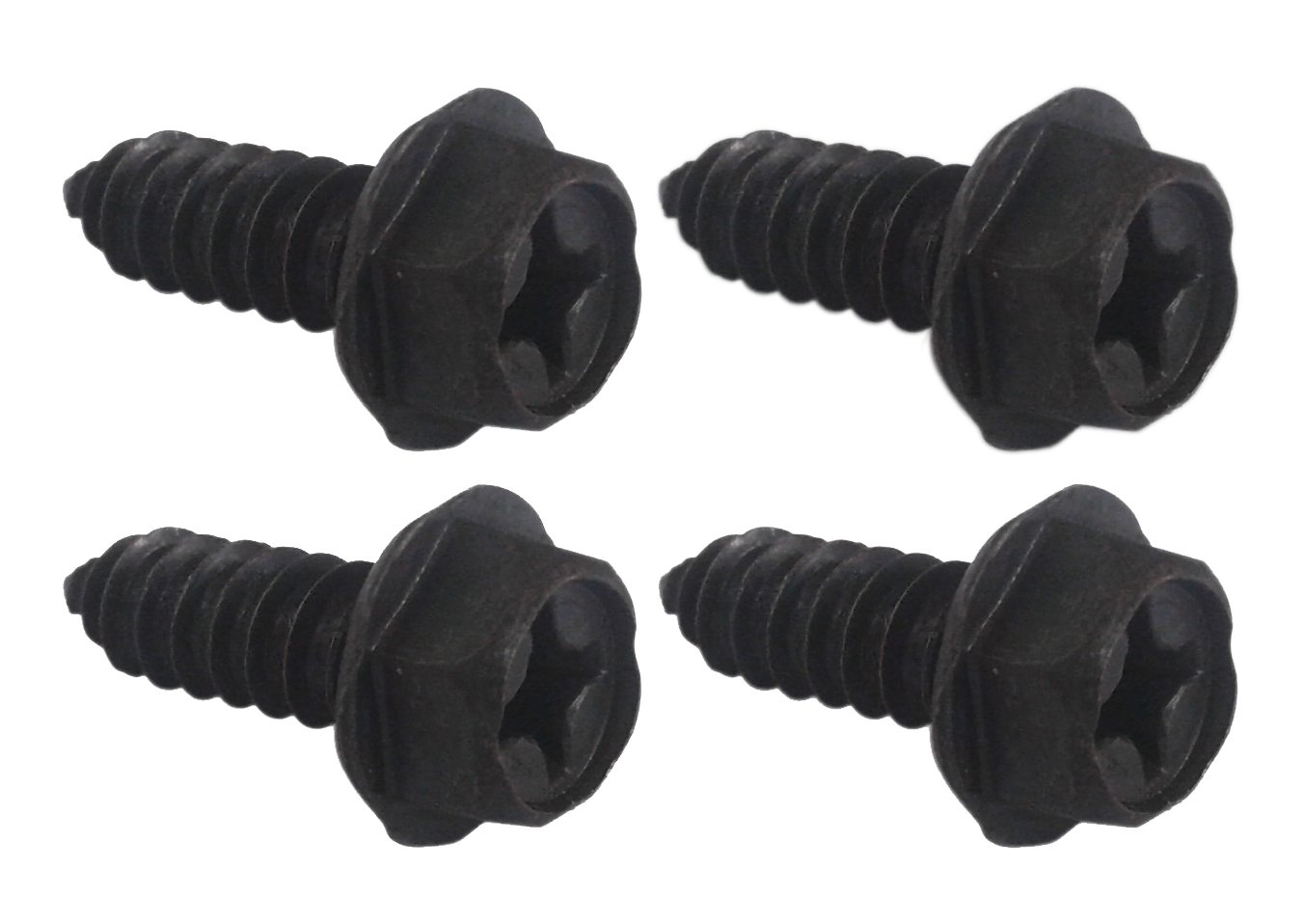 License Plate Screws Set of Four (Black Oxide)