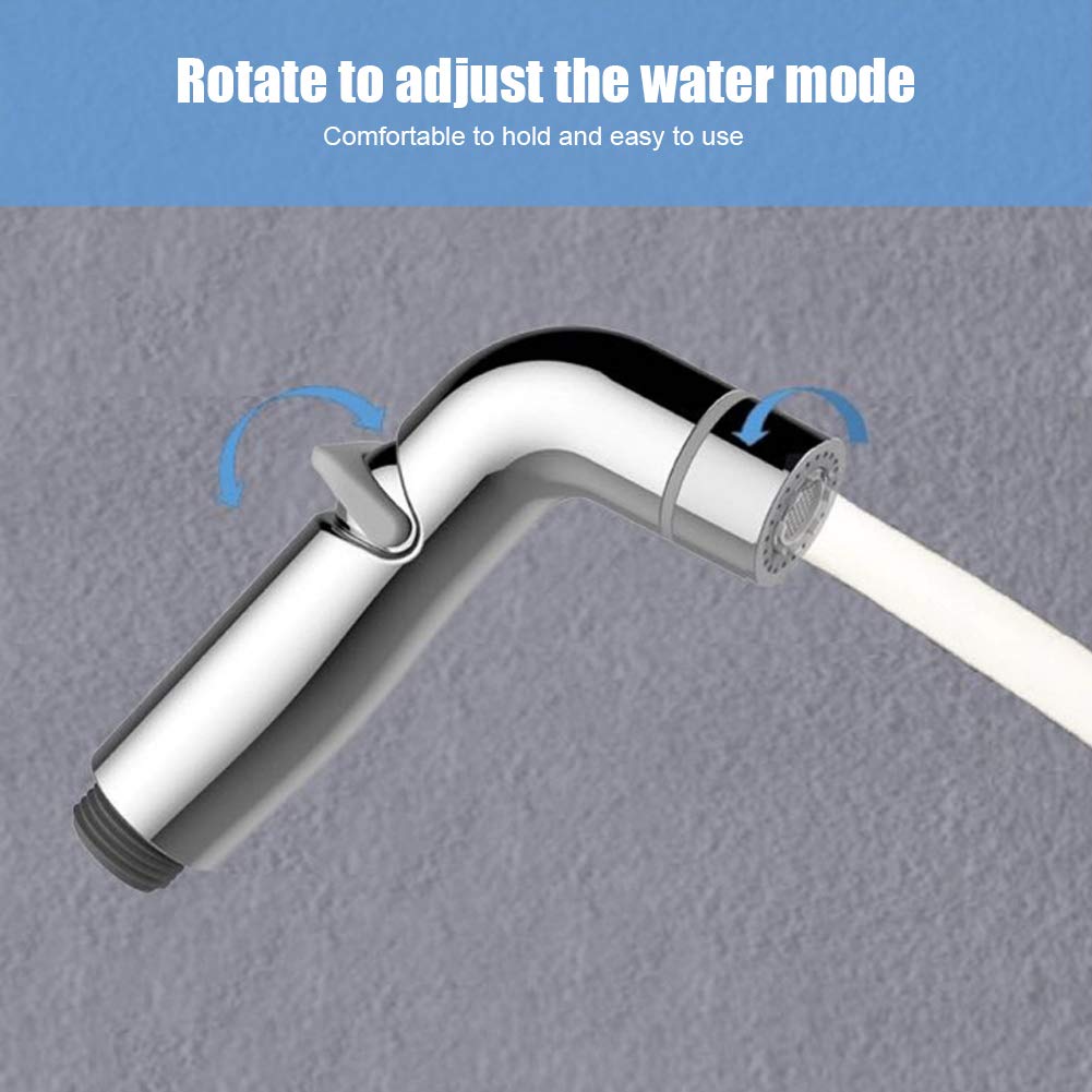 Bidet Sprayer for Toilet ABS Bidet Attachment Handheld Bidet Sprayer Electroplating Handheld Adjustable Toilet Bidet Spray Nozzle Bathroom Accessory