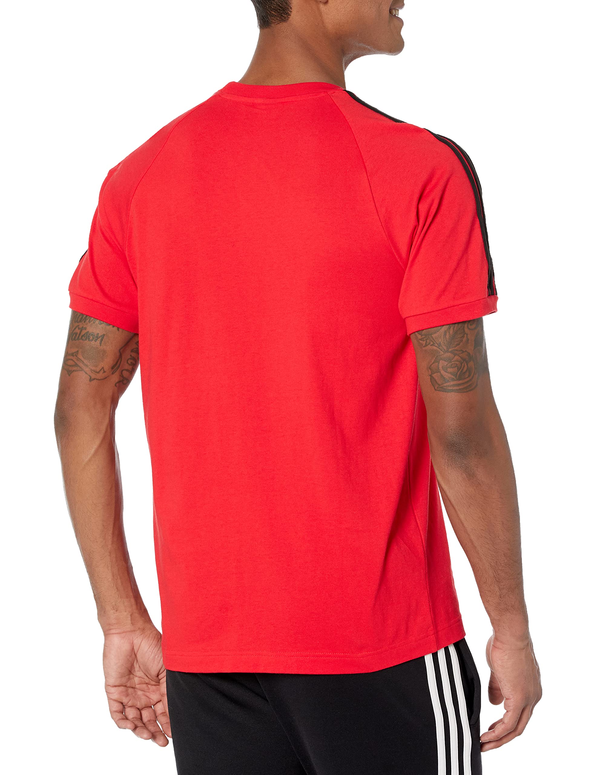 adidas Originals Men's Adicolor Classics Plush Tee, Vivid Red, Medium