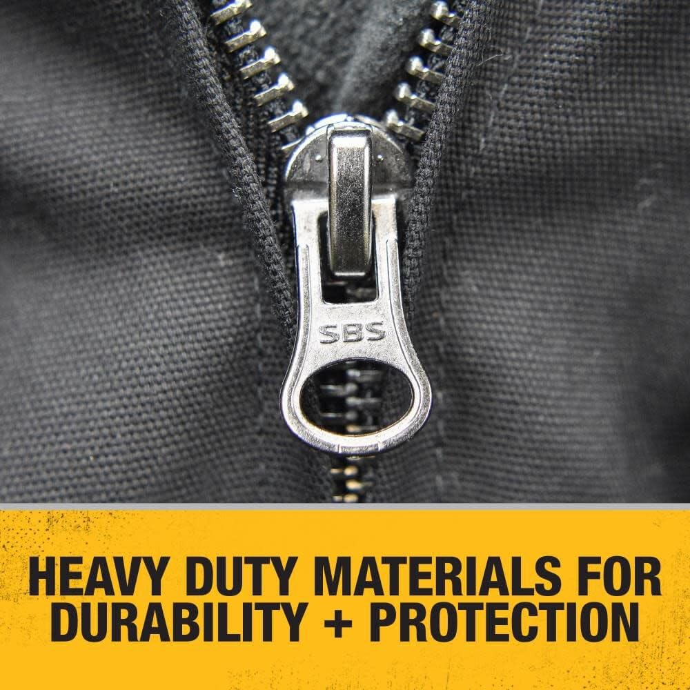 DEWALT Unisex Adult With 2.0ah Battery and Charger DEWALT Heated Heavy Duty Work Coat, Black, 2X US