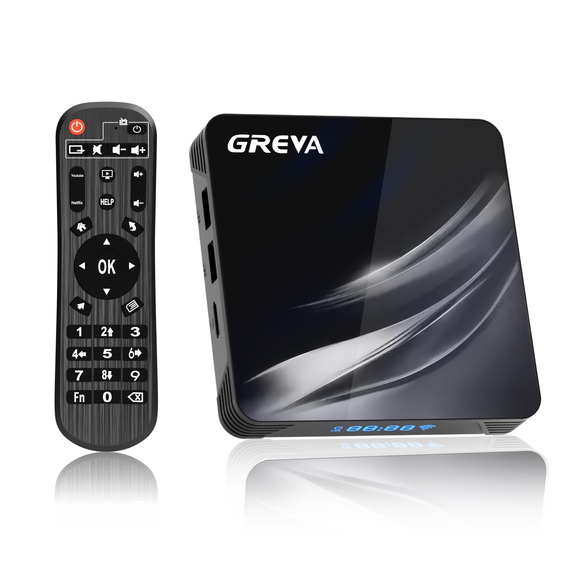 Android TV Box 11.0 Amlogic S905W2 Android Box 4GB RAM 32GB ROM with 2.4G/5G Dual WiFi and BT 5.0 Smart TV Box Support 1080P Ultra HDR 4K Streaming Media Player
