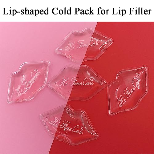 Ice Pack for Lip Filler, Lip Ice Pack Bulk Small Ice Pack for Mouth, Injections, Injuries, Bruises (Pink (40 Count))