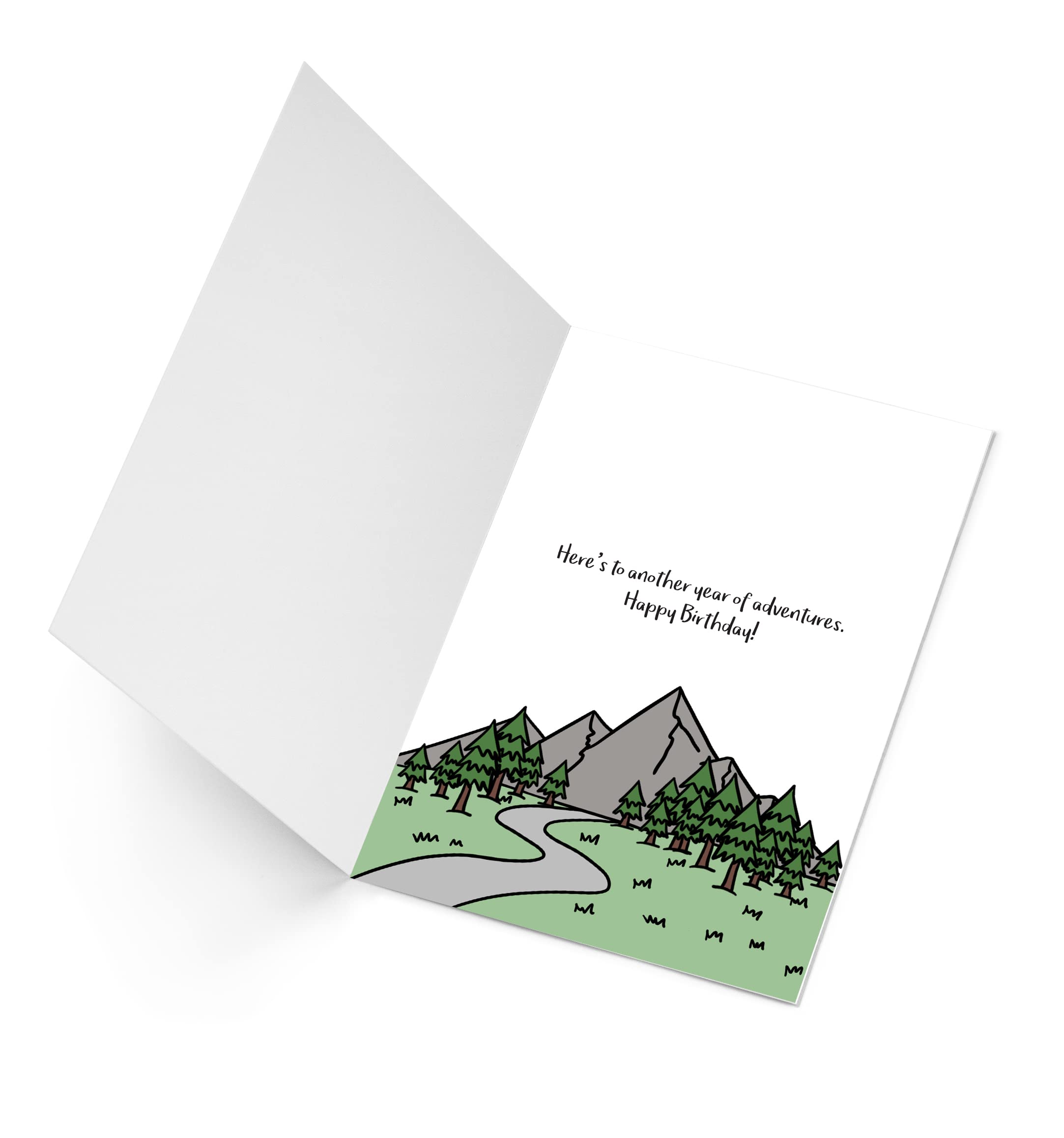 Sole Inspired Happy Birthday Hiker | Adventurer Birthday Card | Hiking and Camping Outdoors Card