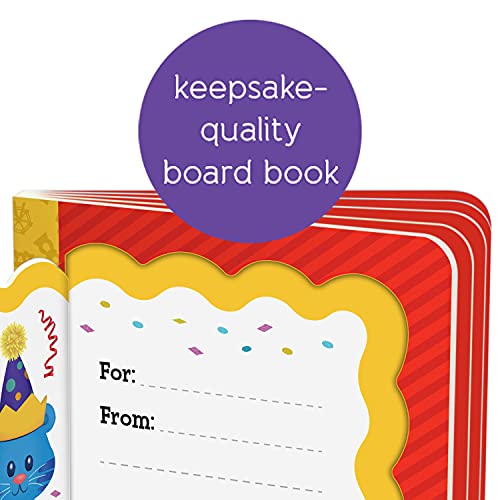 Daniel Tiger Happy Birthday: Little Bird Greetings, Greeting Card Board Book with Personalization Flap, Gifts for Birthdays
