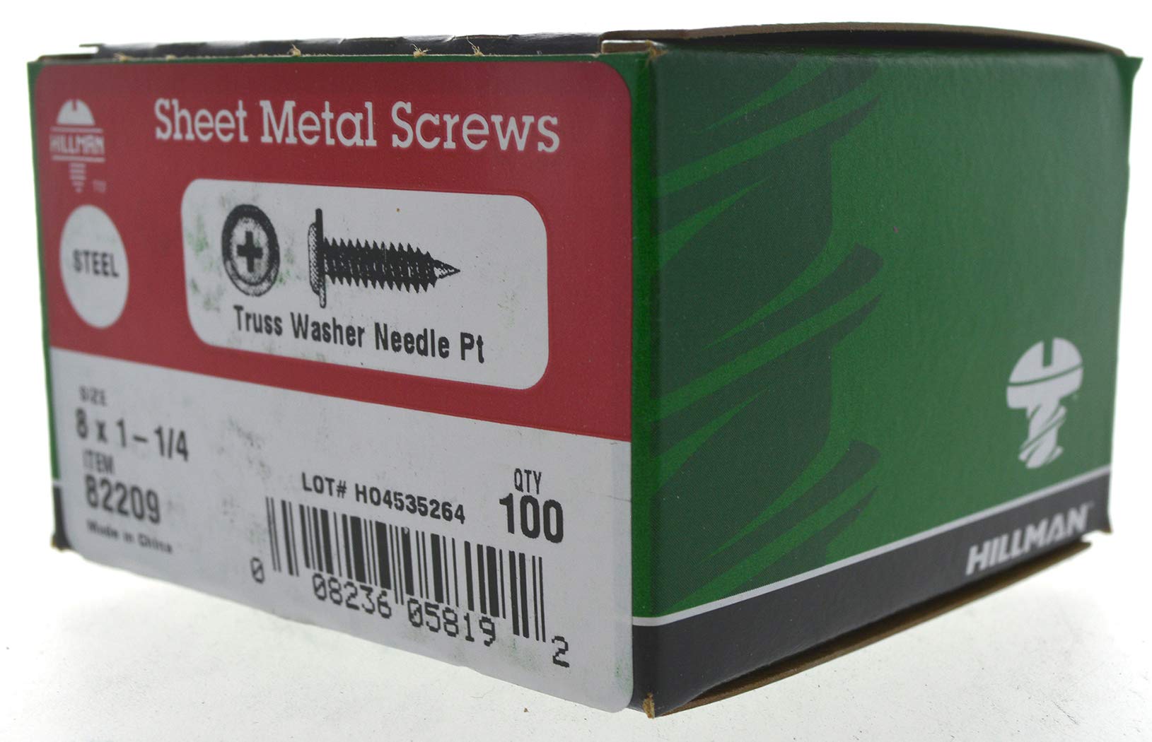 Hillman 82209 8 x 1-1/4-Inch Modified Truss Lath Self Piercing Screw, 100-Pack