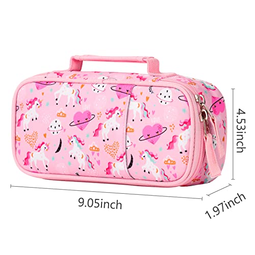 Choco Mocha 15inch Unicorn Backpack + Lunch Bag+ Pencil Bag