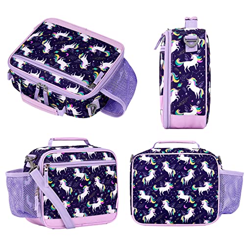 Choco Mocha 17inch Unicorn Backpack + Lunch Bag